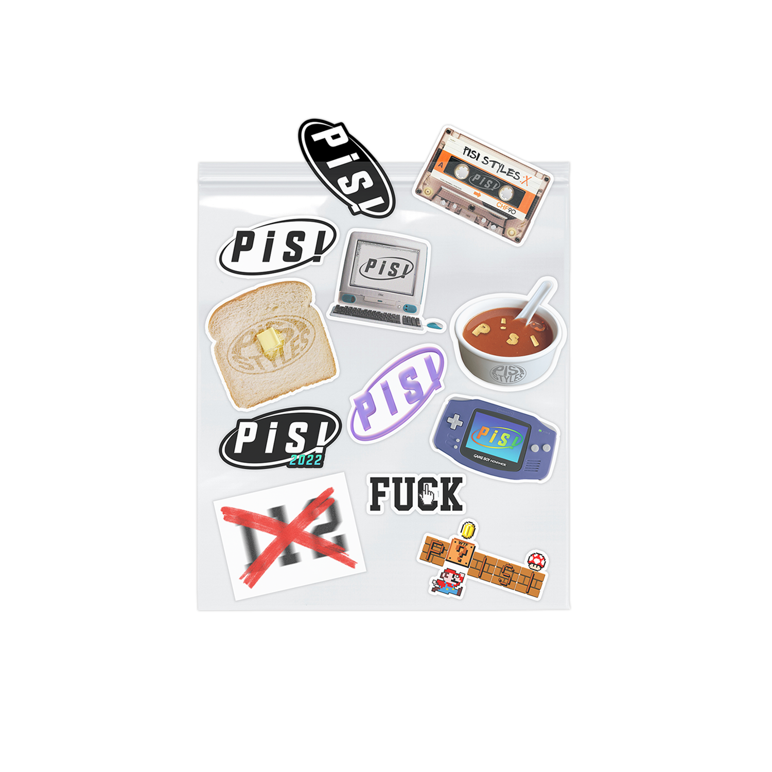 PISI Sticker Pack S22 | 12 Pieces - PISI STYLES