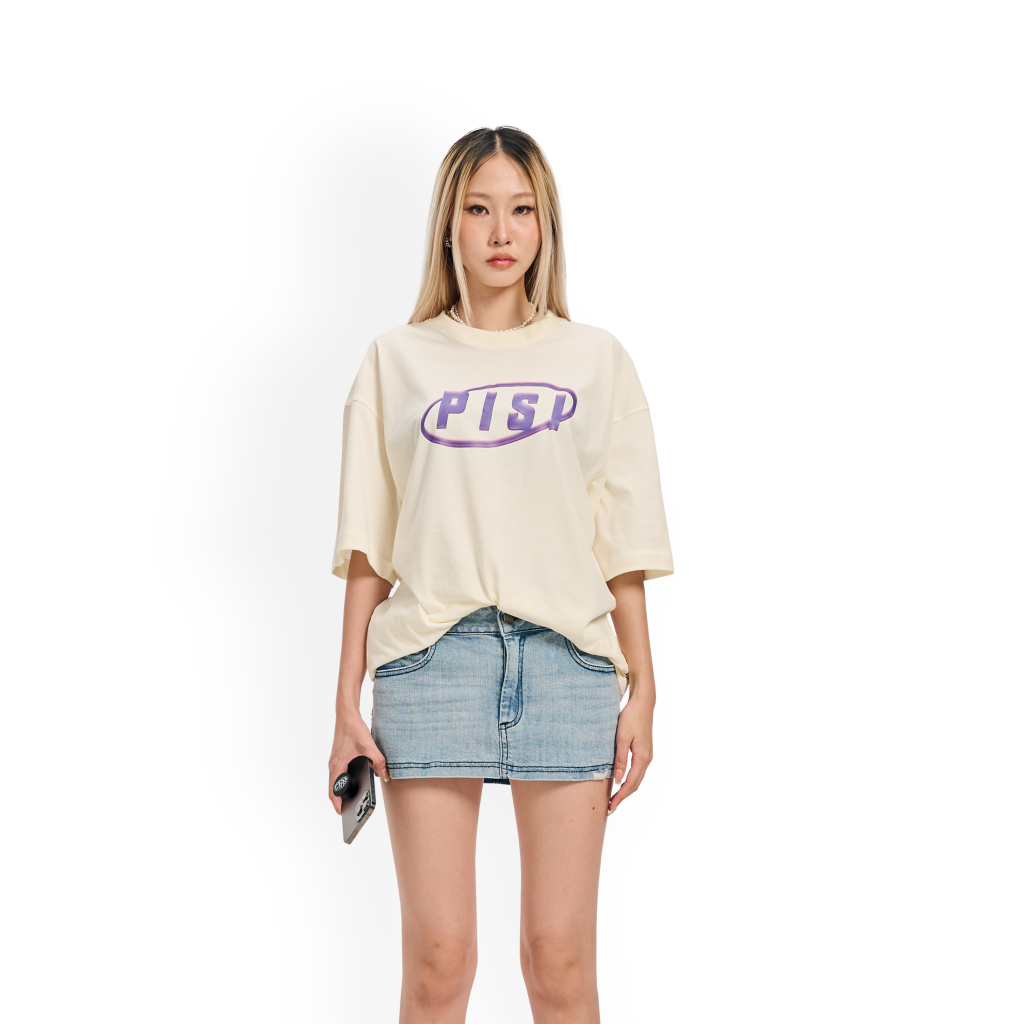 PISI Purple Logo | Off White - PISI STYLES